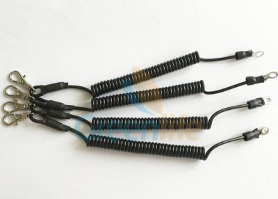 China 8CM Spring Coil Lanyard Light - Weight  With Mini Lobster Hook & Eyelet for sale