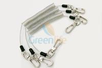 China Safety Clear Bungee Tool Lanyard Anti Lost Holder TPU 0.8x15x150mm for sale