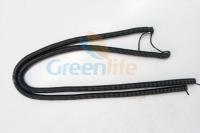 China Black Custom Coiled Cable 1 Meter Length for Stopdrop Tooling Safety Lanyard for sale