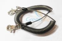 China Heavy Duty Coil Tool Lanyard , High Security Coiled Security Tethers Load 15KG for sale