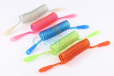 China Translucent Kids Safety Harness Coiled Spring Tether 1.5m Custom Length for sale