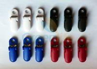 China Plastic Heavy Duty Suspender Clips with Teeth Metal Sheet 4x1.3cm 6mm Hole for sale