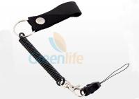 China Greenlife PU Coiled Key Lanyard 70cm Stretch Bungee Elastic Cord with Clip for Keys Phone for sale