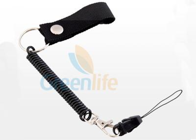 China Greenlife PU Coiled Key Lanyard 70cm Stretch Bungee Elastic Cord with Clip for Keys Phone for sale