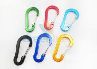 China Aluminum Flat Gourd Shape Carabiner Snap Hook 49x25mm Custom Logo Multi-Use Clip for sale