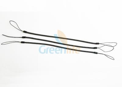 China Coil Stylus Pen Tether 1.2mm TPU Lanyard with Nylon Loop Ends for Tablet Protection for sale