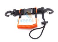 China Scuba Diving 1.3M Coil Lanyard Quick Release TPU Stretch Camera Tether for sale