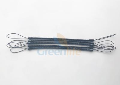 China Protective Slim Table Pens Plastic Coiled Security Tethers TPU 1.2mm Cord 130mm Length for sale