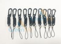 China Metal Hook 2CM Spiral Tether  Bungee Coil Lanyard for sale