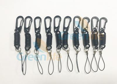 China Metal Hook 2CM Spiral Tether  Bungee Coil Lanyard for sale