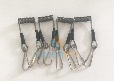 China Fall Protection J Hooks Wire Core 25MM Retractable Tool Lanyard Safety Tether for sale