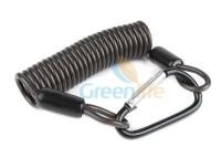 China Translucent Carabiner 1.5mm Steel Spring Tool Lanyard for sale