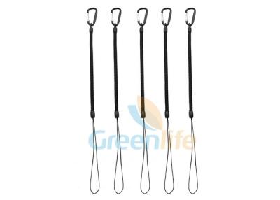 China 3mm Cord EVA Carabiner Anti Lost Coiled Tether for Mobile Phone 220mm Unstretched for sale