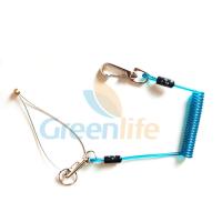 China ROHS Steel 3.0mm Cord Coiled Tool Lanyard 1.2m Extended Length for Hand Tools for sale