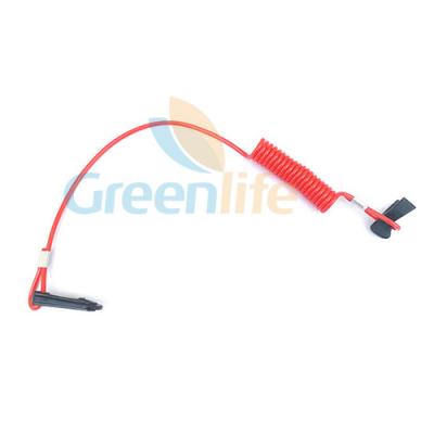 China Red 3.5mm TPU Jet Ski Safety Lanyard Kill Cord for Outboard Engines for sale