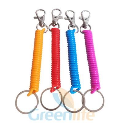 China Coil Cords TPU EVA 10CM Spiral Key Chain Holders for sale