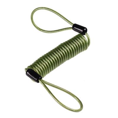 China TPU Wire Reinforced Coiled Cable 1.5m with Loop Ends Anti-Drop Safety Tether for sale