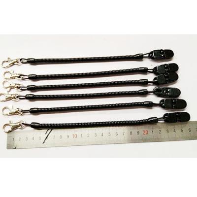 China Polyurethane 1.2mm Spring Coil Key Chain 210mm Unstretched for Carabiner for sale