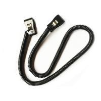 China Anti Dropping Pantone 7mm Plastic Coil Strap Retainer With Clips for sale
