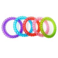 China Panton EVA Plastic Flat Weld Spiral Wrist Coils TPU Lanyard 2.3mm Cord 55mm Circle for sale