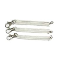 China Clear Plastic EVA Keychain Coil String 12cm Length Custom Pantone Colors for sale
