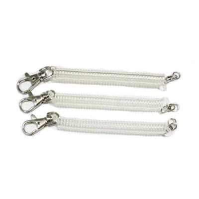 China Clear Plastic EVA Keychain Coil String 12cm Length Custom Pantone Colors for sale