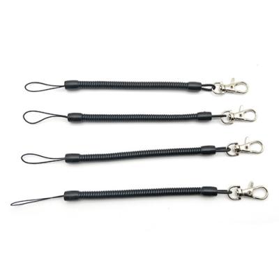 China TPU EVA Spiral Coil Leash Retracted Length 15cm for Mobile Phone Safety Tether for sale