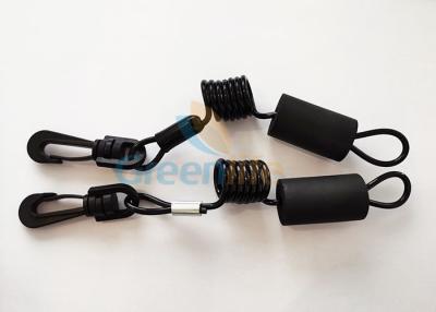 China Elastic Outboard Short Coiled Jet Ski Wrist Strap Lanyard 25mm Unstretched 300mm Stretched for sale