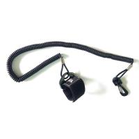 China PU Coiled Tool Lanyard 5m Extension Safety Wrist Leash for Fishing Kayak Boating Camping for sale
