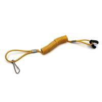 China TPU Coated Outboard Safety Lanyard 3.5mm Coil Kill Switch Cord 1m Stretch for sale