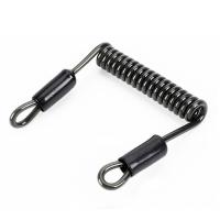 China Spiralled Plastic Coil Lanyard Polyurethane Tubing 1.0x4.0x75mm Cord Loops for sale