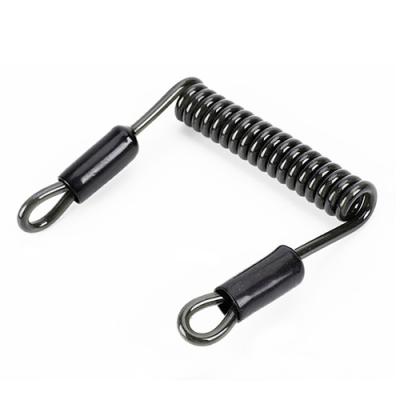 China Spiralled Plastic Coil Lanyard Polyurethane Tubing 1.0x4.0x75mm Cord Loops for sale