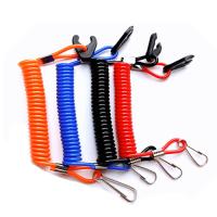China Colored Durable Outboard Coiled Kill Cords 120mm Unstretched Length 1m Stretched for sale