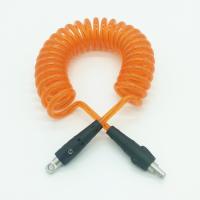 China Orange PU Coated Tool Lanyard 1.5M Extended Length Safety Scaffolding for sale