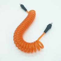 China Orange PU Coated Tool Lanyard 1.5M Extended Length Safety Scaffolding for sale