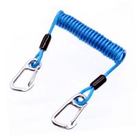 China 316 Stainless Steel Clips Coiled Tool Lanyard for sale