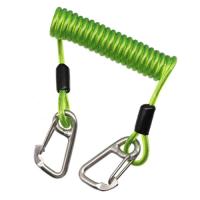 China 316 Stainless Steel Clips Coiled Tool Lanyard for sale