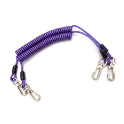 China Heavy Duty Outdoor Spring Tool Lanyard With Cotton Thread Core Safety for sale