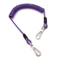 China Heavy Duty Outdoor Spring Tool Lanyard With Cotton Thread Core Safety for sale