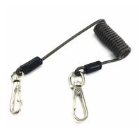 China High Security Expanding PU Coil Tool Lanyard 1.5m Stop Tool Falling for sale