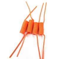 China TPU 5CM Long Spiral 10CM Tail Polyurethan Coil Cables for sale
