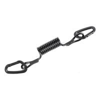 China Coiled Bungee Cord 7.0mm Diameter TPU with Double Carabiner End 80cm Extended Length for sale
