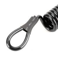 China Coiled Bungee Cord 7.0mm Diameter TPU with Double Carabiner End 80cm Extended Length for sale