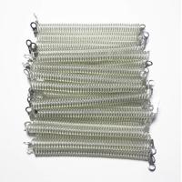 China Plastic Steel Spring Spiral Coil Lanyard 2.3mm 1.5m with Eyelet Terminal for sale