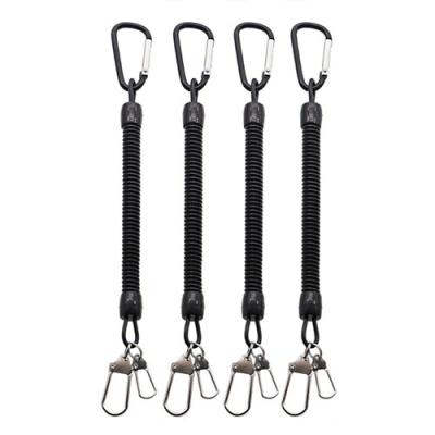 China Multi Use 2.5MM Spring Coil Lanyards TPU Prevent Dropping Plastic Spiral for sale