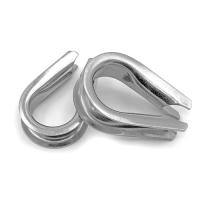 China Stainless Steel Wire Rope Thimble Chicken Heart Ring 6mm 8mm for Lanyard Accessories for sale