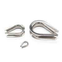China Stainless Steel Wire Rope Thimble Chicken Heart Ring 6mm 8mm for Lanyard Accessories for sale