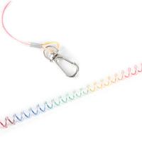 China Colorful Nylon Core Spring Parrot Flying Rope 2.3mm TPU Safety Lanyard 3-20m for sale
