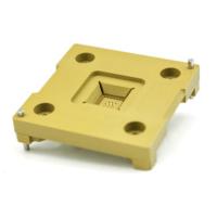 China Burr Free Semiconductor Test Sockets with 0.2µm Mirror Finish and >100,000 Insertion Durability for High-Throughput ATE for sale