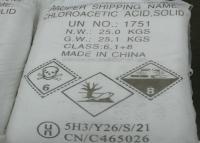 China Industrial Flake Monochloroacetic Acid 99% with good quality for sale